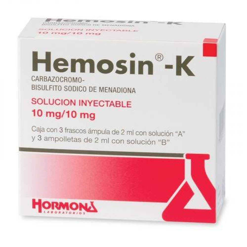 Hemosin-k inyectables 3 f.a. 2ml